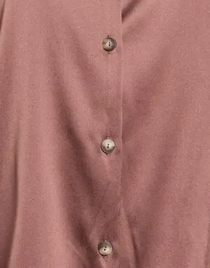 Max Mara Solid Colour Satin Stretchy Long Sleeve Shirt