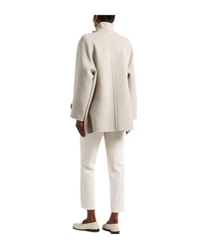 Brunello Cucinelli Minimalist Solid Color Double-breasted Coat