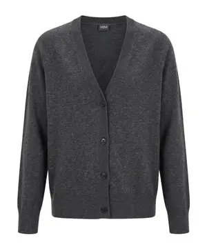 Max Mara Solid Color Cardigans - Grey