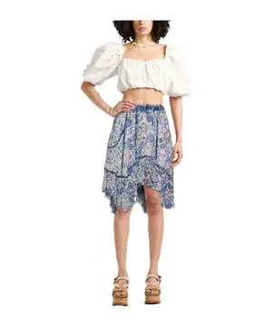 Isabel Marant Étoile Multi-color Chiffon Asymmetrical Skirt