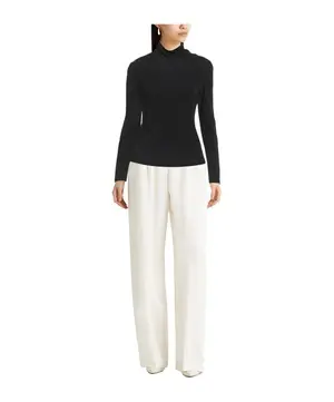 Tory Burch Solidcolor Turtleneck Longsleeve Tshirt