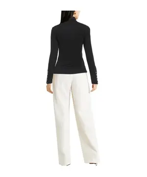 Tory Burch Solidcolor Turtleneck Longsleeve Tshirt