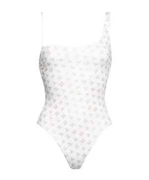Max Mara Solid Color One-piece Swimsuits - White