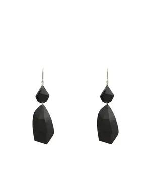 Isabel Marant Étoile Minimalist Hook Earrings - Black