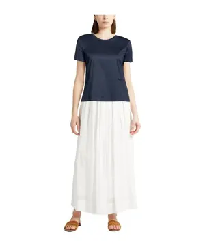 Max Mara Solid Color Basic T-shirts