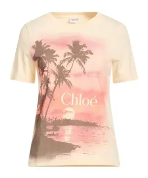Chloé Printed T-shirt - Yellow