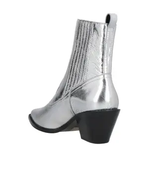 Tory Burch Metallic Denim Ankle Boots