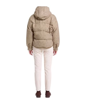 Brunello Cucinelli Tweed Down Jacket