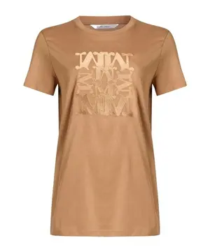 Max Mara Solid Color T-shirts - Nude