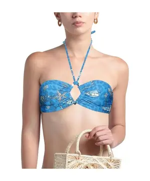 GANNI Stretchy Colorful Bandeau Bikini