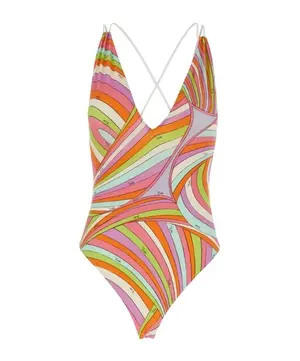 Emilio Pucci Spaghetti-strap One-piece Swimsuit - Pink