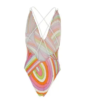 Emilio Pucci Spaghetti-strap One-piece Swimsuit