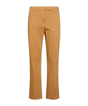 Max Mara Solid Color Casual Trousers - Brown