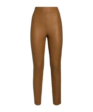 Max Mara Solid Color Casual Trousers - Brown