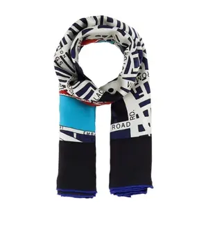Burberry Map Printed Scarf - No