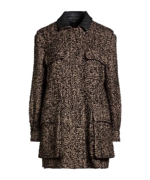 Max Mara Two-color Woolen Coat - Black