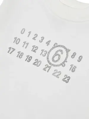 MAISON MARGIELA Numbers-embellished Cropped Sweatshirt