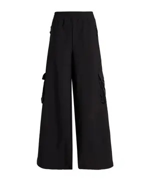 Max Mara Solid Color Casual Trousers - Black
