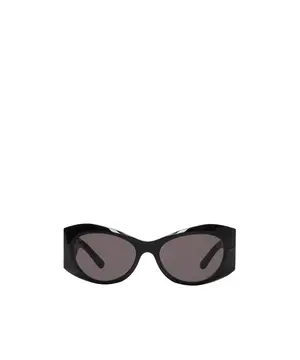 Balenciaga Minimalist Cat-eye Sunglasses - Black