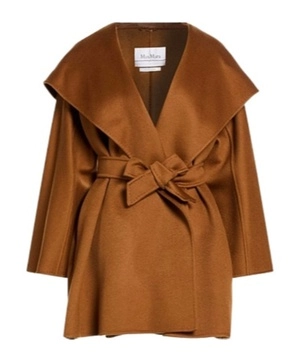 Max Mara Elegant Cashmere Coat - Light Brown
