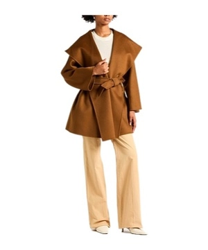 Max Mara Elegant Cashmere Coat - Light Brown