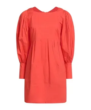 Farm Rio Solid-color Long-sleeve Dress