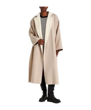 Max Mara Single-breasted Woolen Overcoat