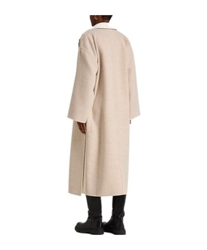 Max Mara Single-breasted Woolen Overcoat