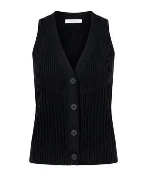 Max Mara Sleeveless Knit Cardigan