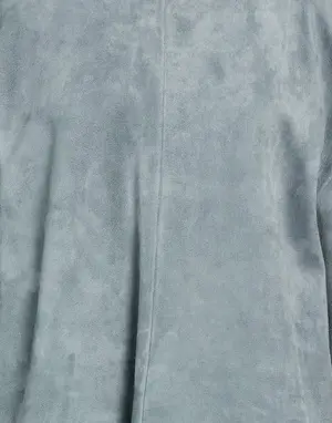 Max Mara Minimalist Suede Short-sleeve Top