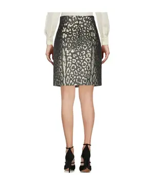 Dolce & Gabbana Leopard-print Jacquard Umbrella Skirt