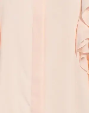 Chloé Pleated Long-sleeve Shirt