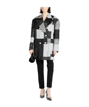 Dolce & Gabbana Colorful Sequin Doublebreasted Coat