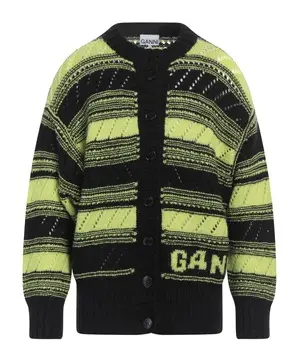 GANNI Twotone Knit Longsleeve Top