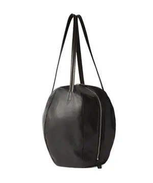 LEMAIRE Helmet Bag In Grained Paper Leather