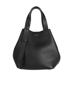 Max Mara Solid Color Handbags - Black