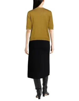 Max Mara Minimalist Short-sleeve Knit Top