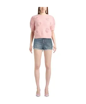 Saint Laurent Mid- Denim Shorts