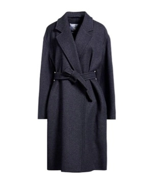 Max Mara Two-color Wool Coat - Blue