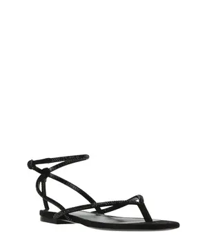 Saint Laurent Crystal Flipflops