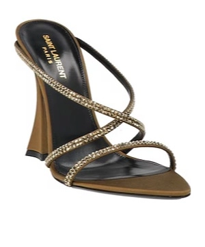 Saint Laurent Rhinestone Highheeled Sandals
