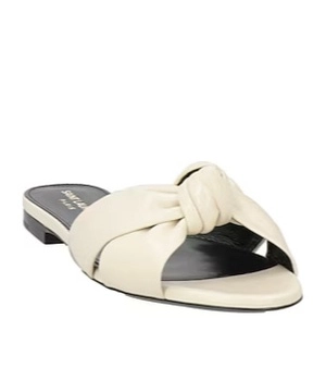 Saint Laurent Minimalist Roundtoe Slippers