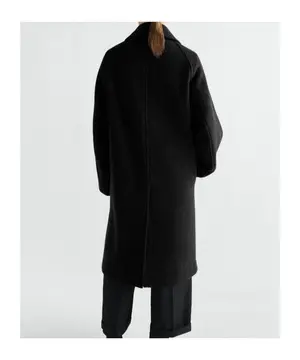 LEMAIRE Double-breasted Coat In Felted Wool And Alpaca Blend