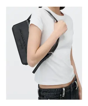 Alexander Wang Punch Flap Shoulder Bag - Black