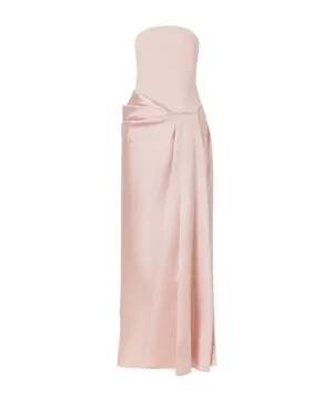 Solace Strapless Crepe Gown