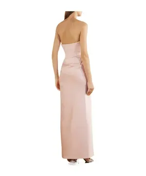 Solace Strapless Crepe Gown