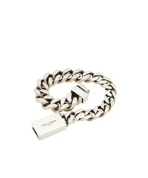 Saint Laurent Metal Buckle Bracelet
