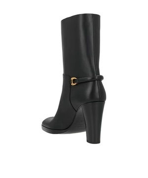 Saint Laurent Minimalist Blockheel Ankle Boots