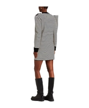 Max Mara Striped Long-sleeve T-shirt Dress