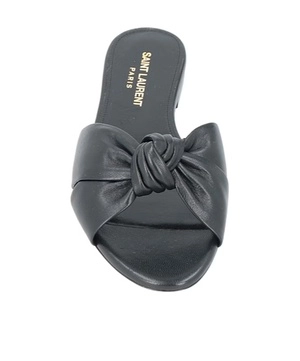 Saint Laurent Minimalist Roundtoe Slippers